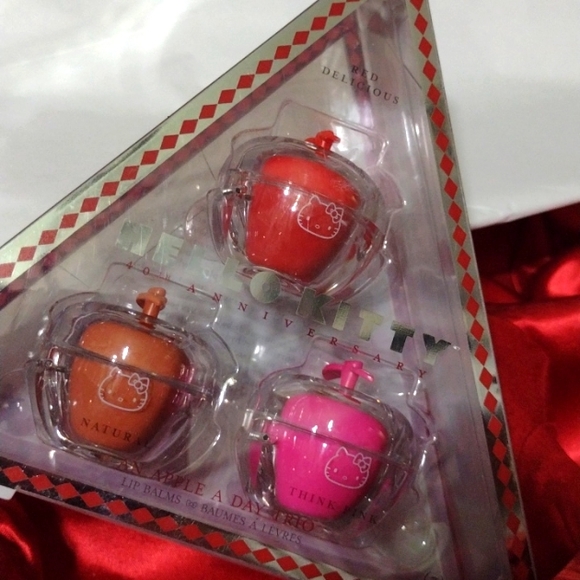 Makeup | Hello Kitty Trio Of Lip Balms Nwt | Poshmark